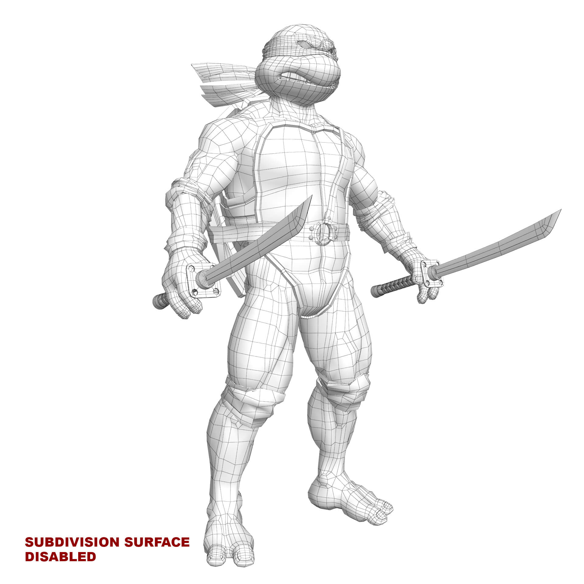 TMNT Ninja Turtles Leonardo - 3D Model by RenderBlade
