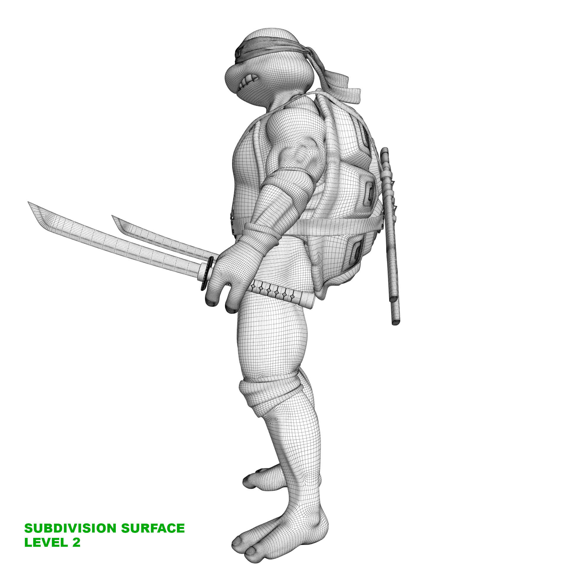 TMNT Ninja Turtles Leonardo - 3D Model by RenderBlade