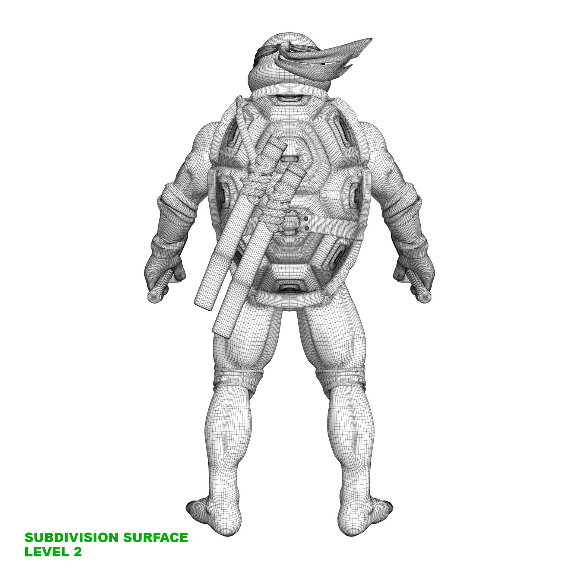 TMNT Ninja Turtles Leonardo - 3D Model by RenderBlade