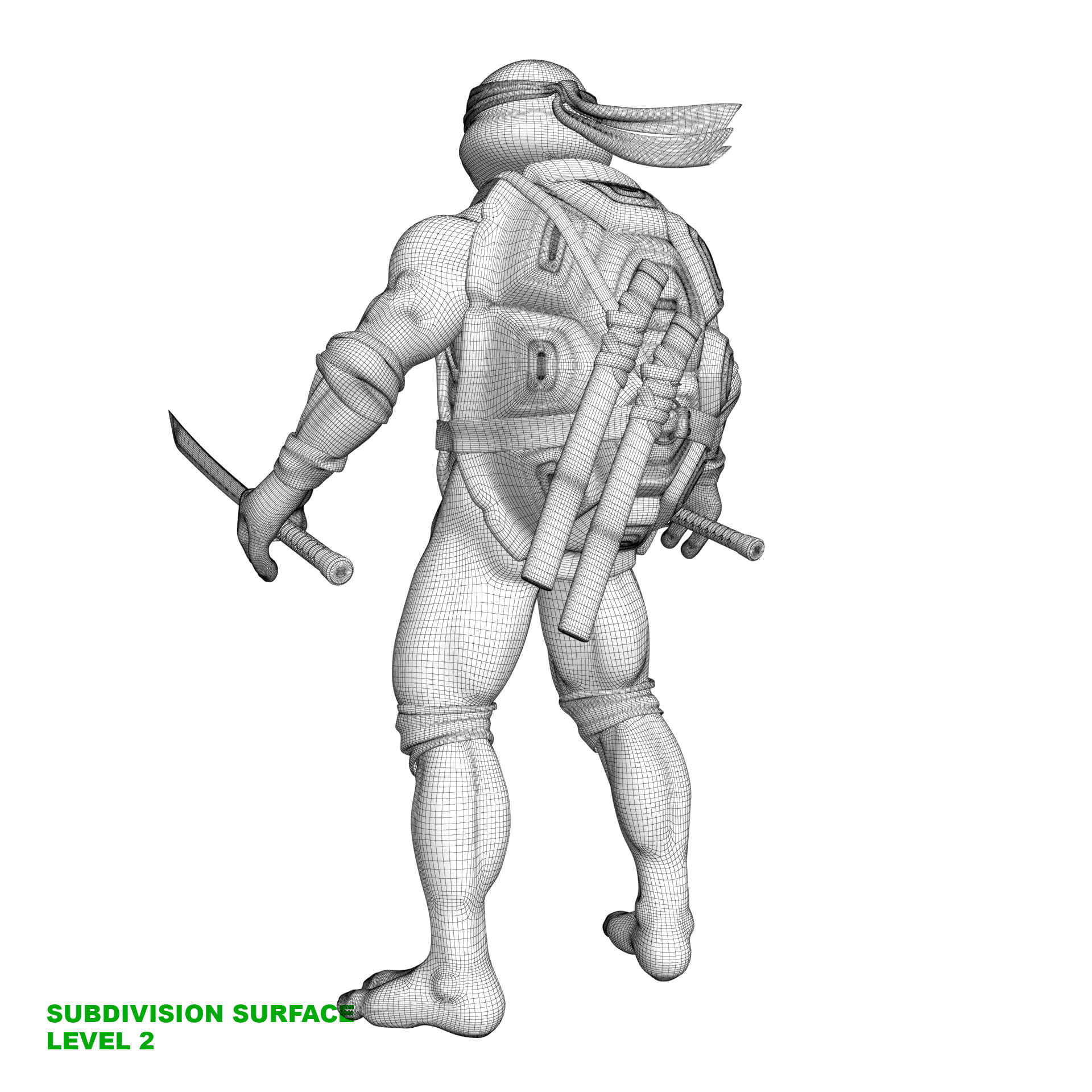 TMNT Ninja Turtles Leonardo - 3D Model by RenderBlade