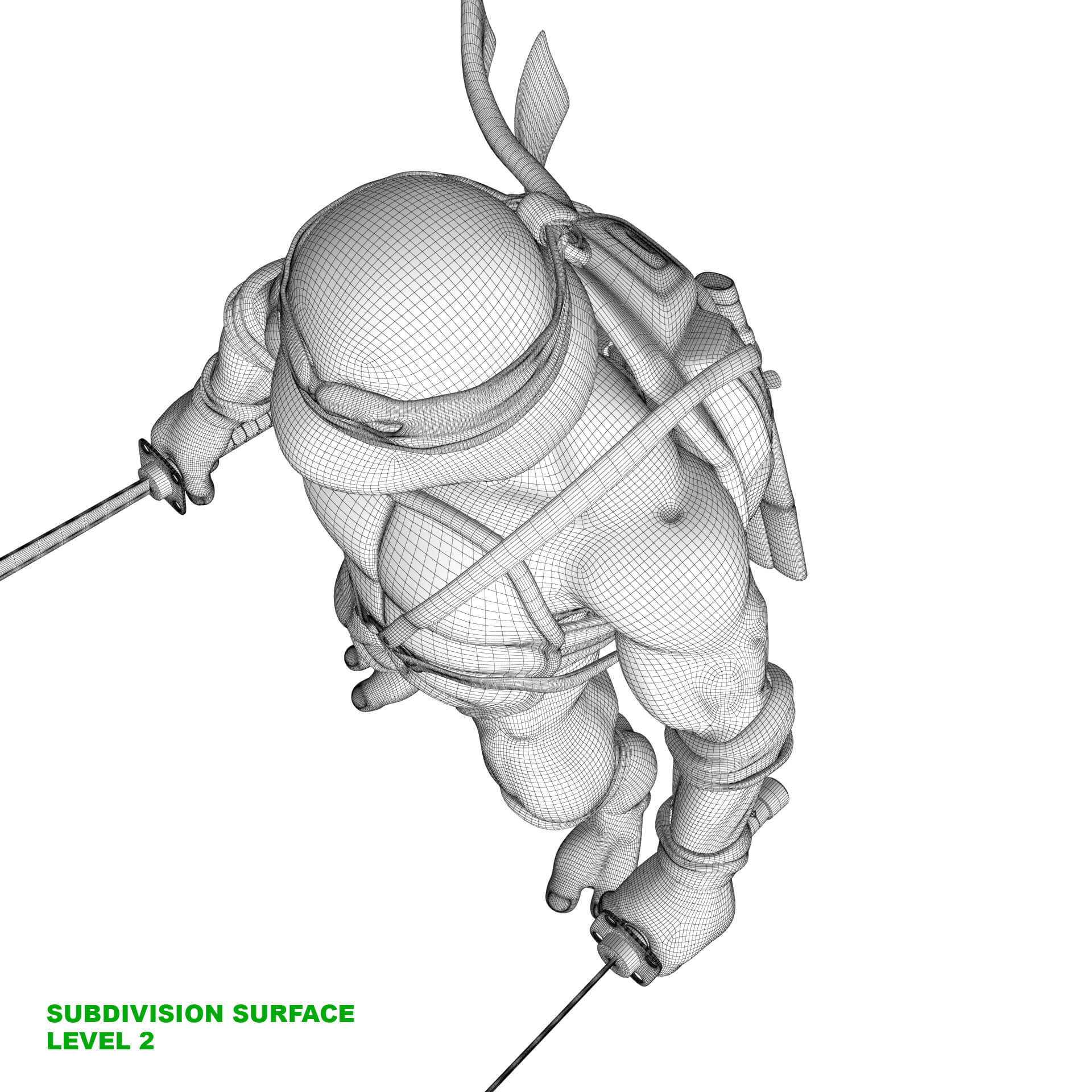 TMNT Ninja Turtles Leonardo - 3D Model by RenderBlade