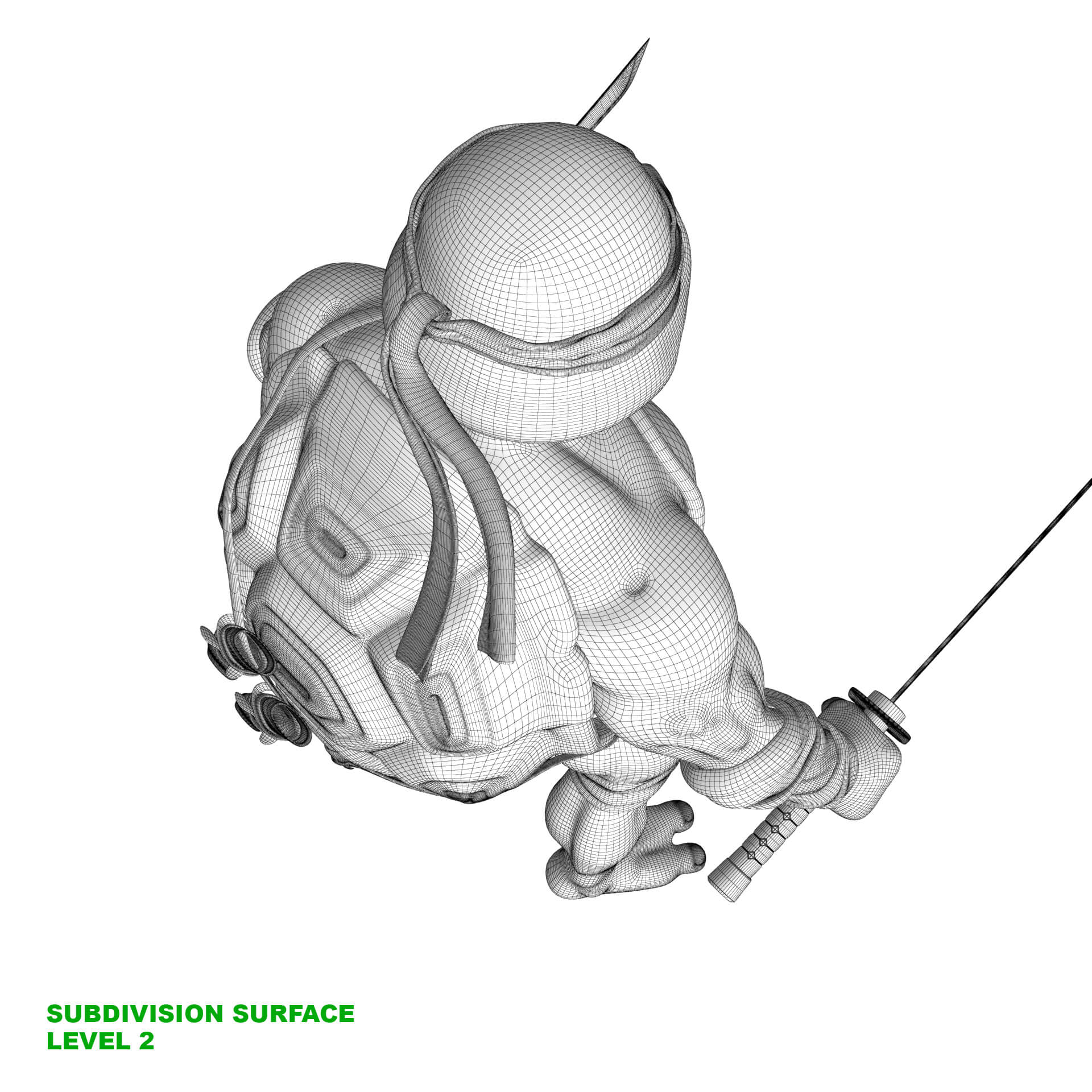 TMNT Ninja Turtles Leonardo - 3D Model by RenderBlade