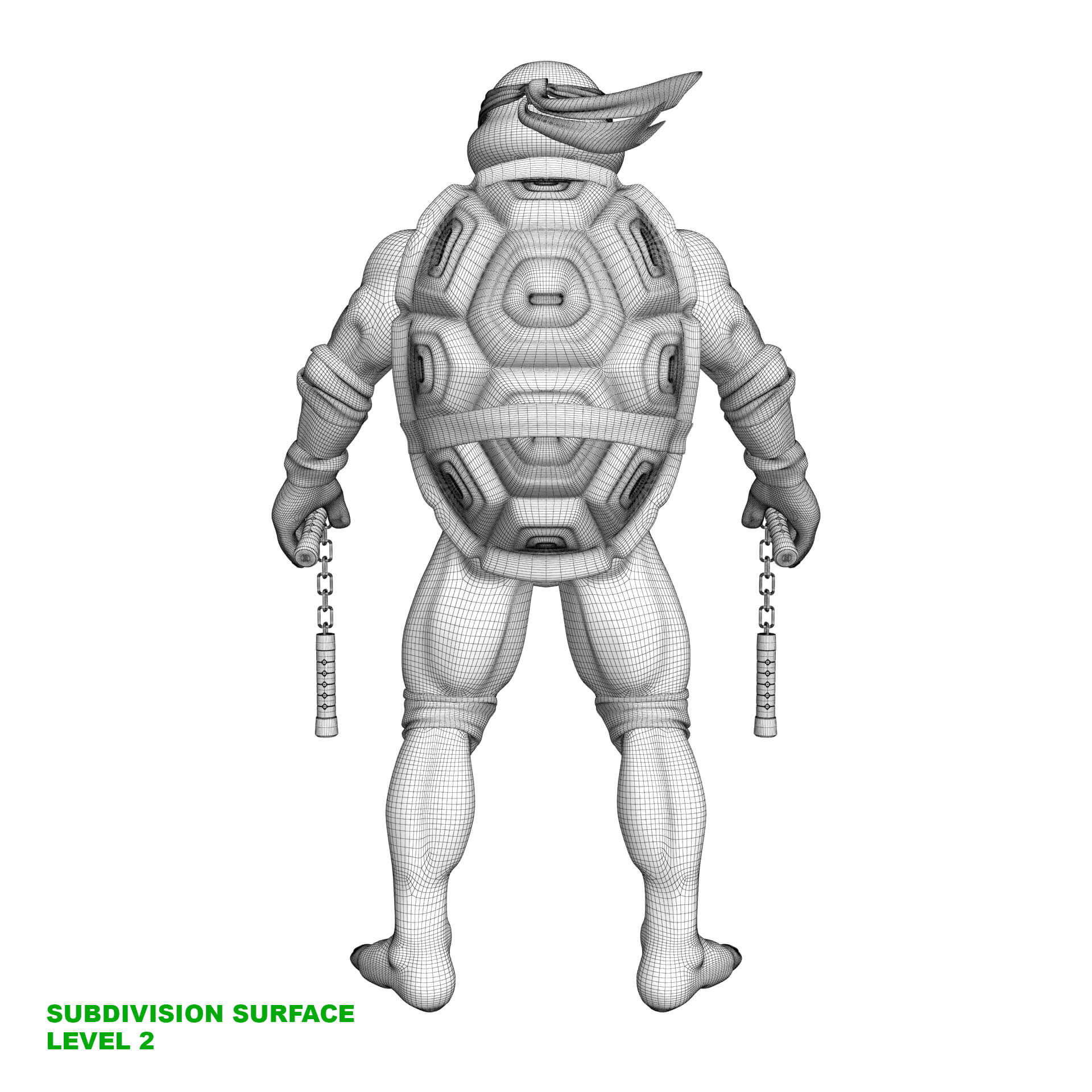 TMNT Ninja Turtles Michelangelo - 3D Model by RenderBlade