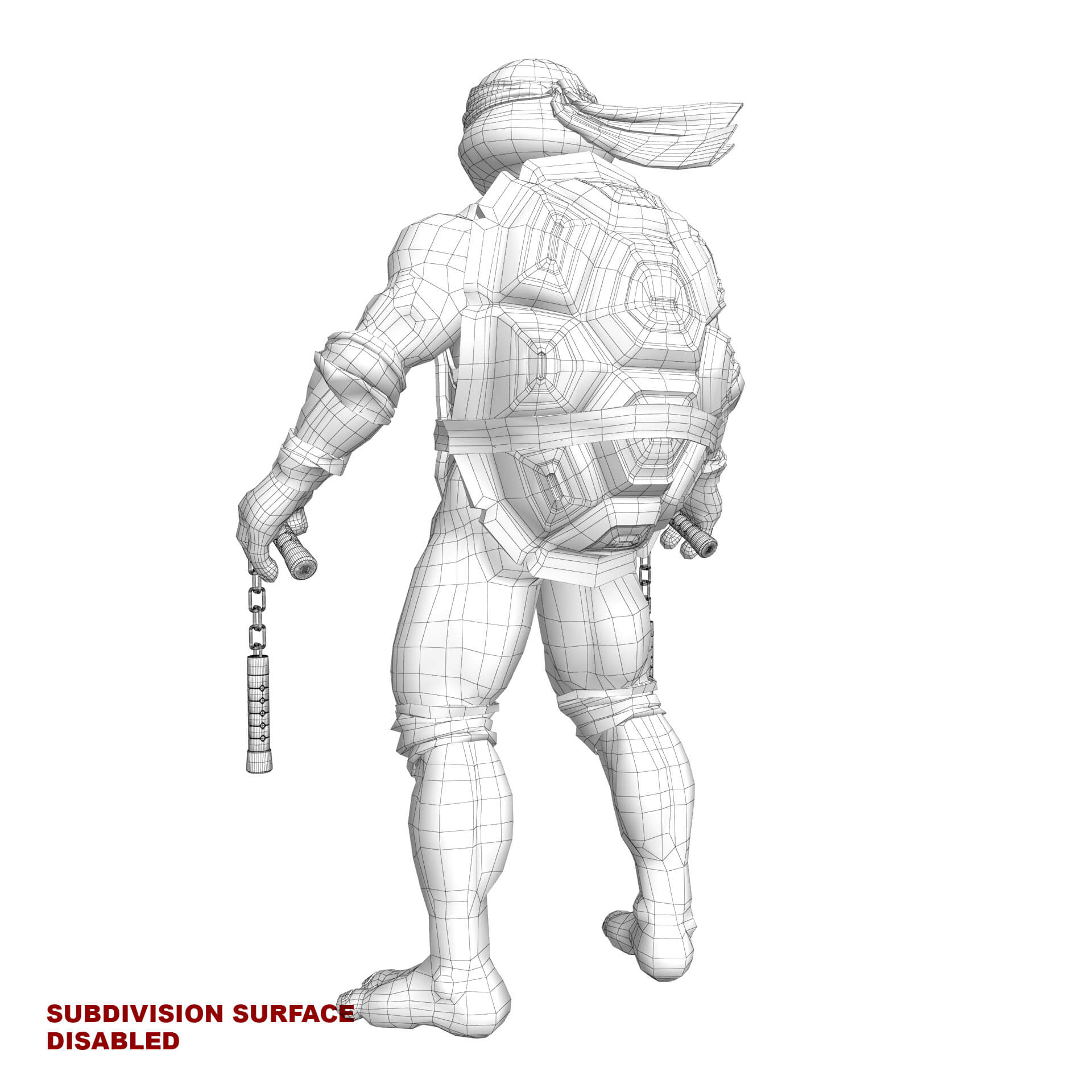 TMNT Ninja Turtles Michelangelo - 3D Model by RenderBlade