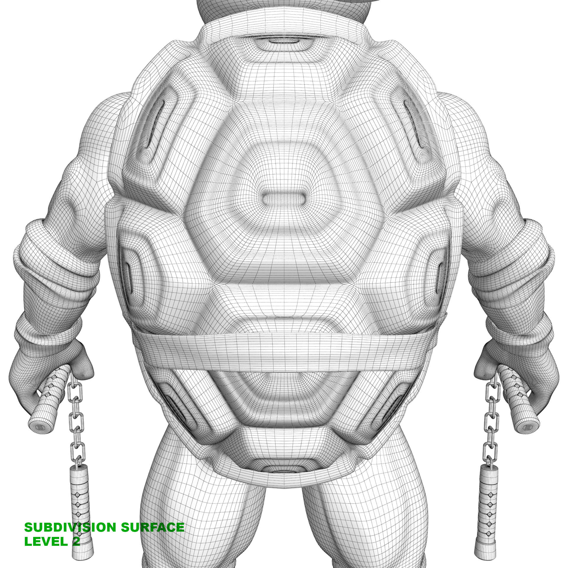 TMNT Ninja Turtles Michelangelo - 3D Model by RenderBlade