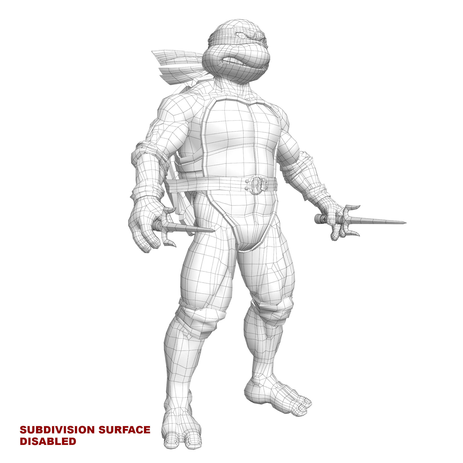 TMNT Ninja Turtles Raphael - 3D Model by RenderBlade