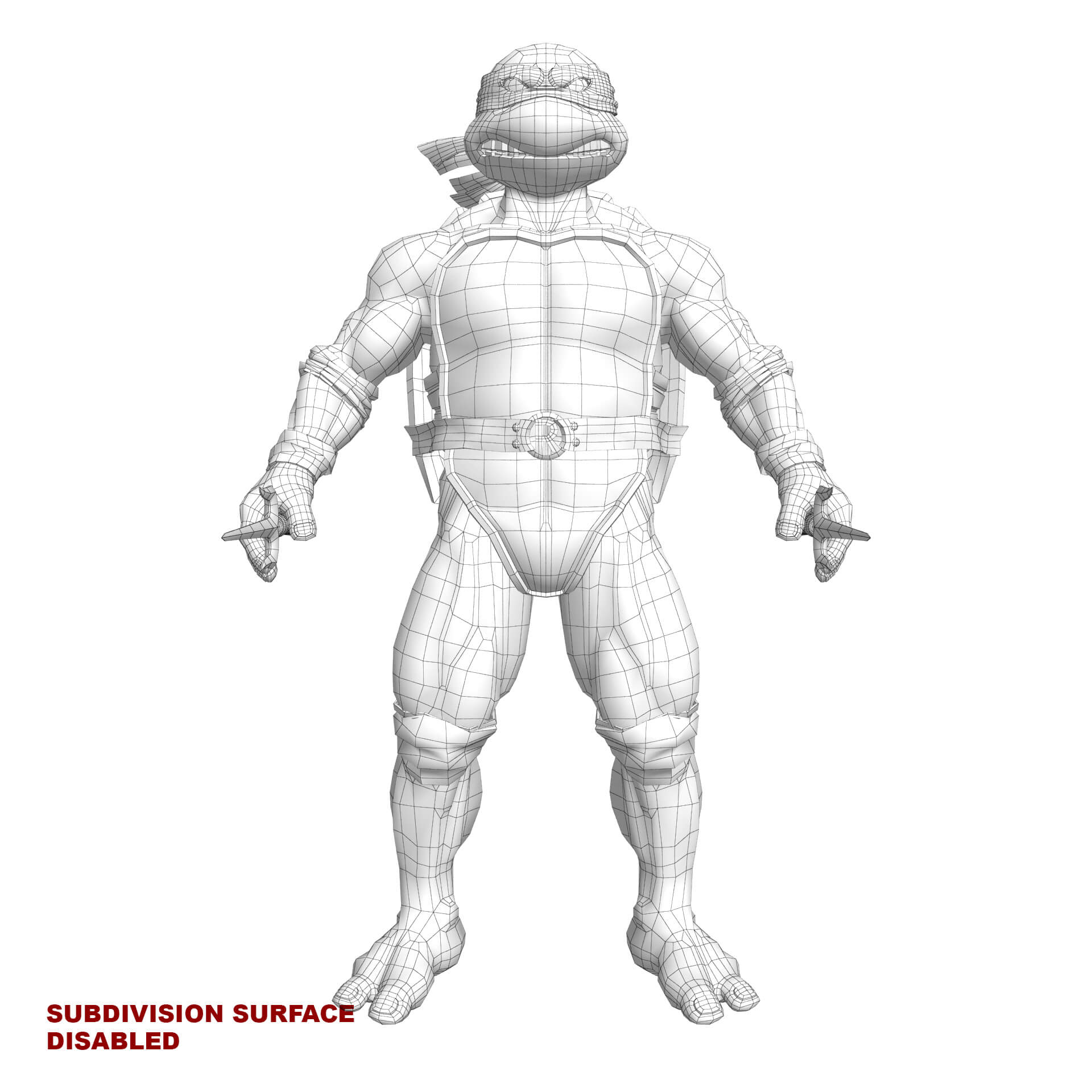 TMNT Ninja Turtles Raphael - 3D Model by RenderBlade