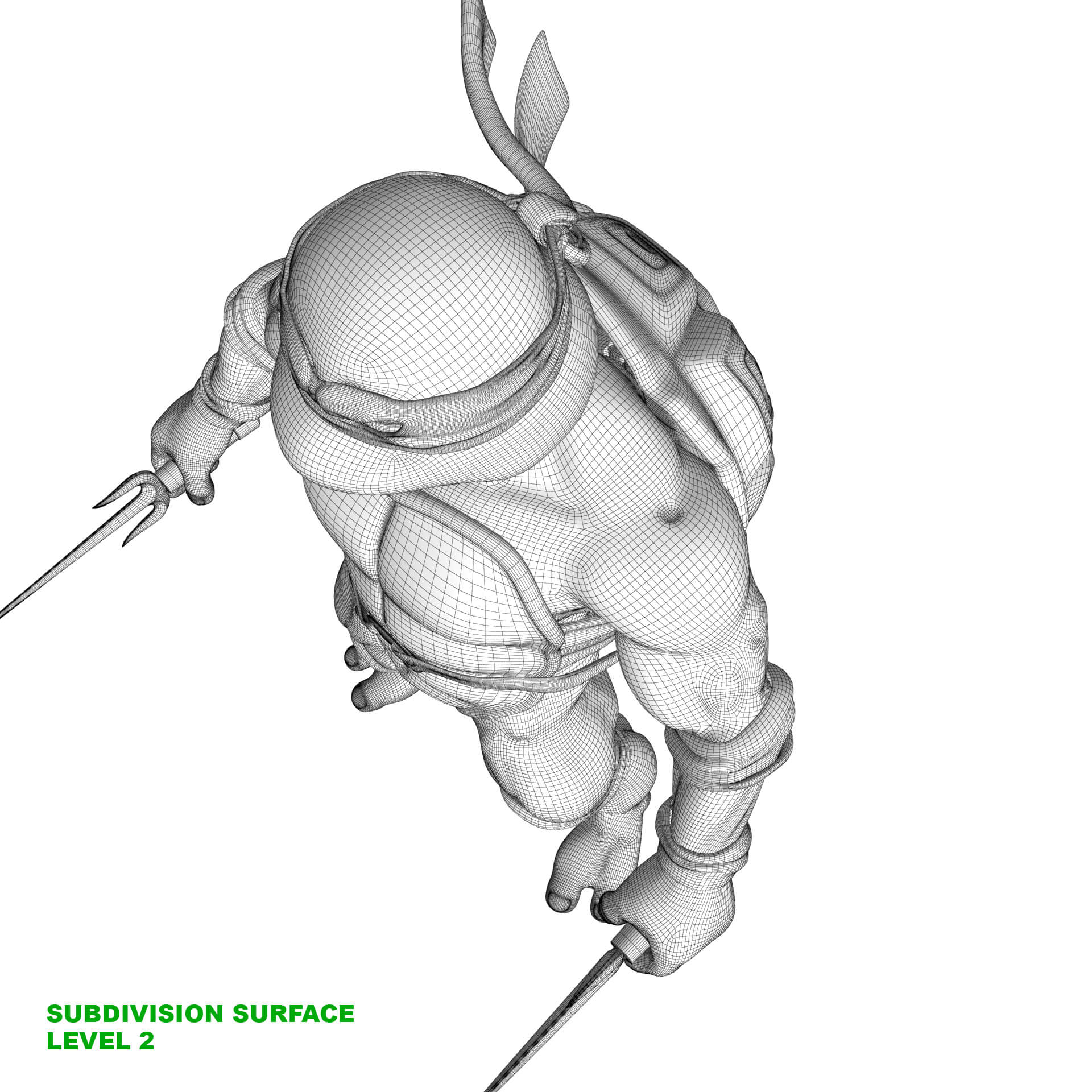 TMNT Ninja Turtles Raphael - 3D Model by RenderBlade