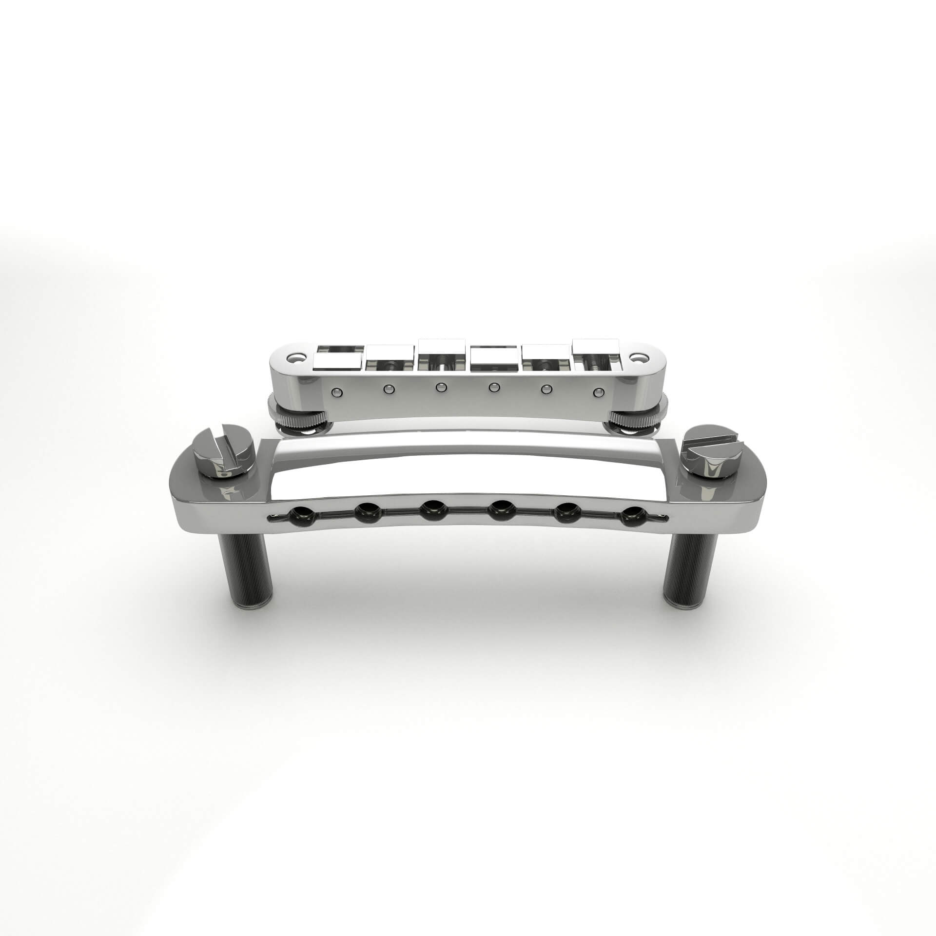 Tune O Matic Guitar Bridge Shaller - 3D Model by RenderBlade
