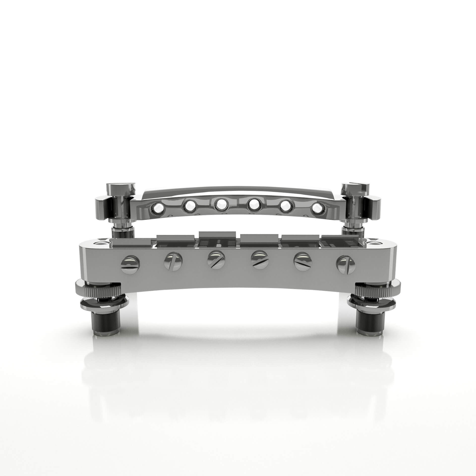 Tune O Matic Guitar Bridge Shaller - 3D Model by RenderBlade