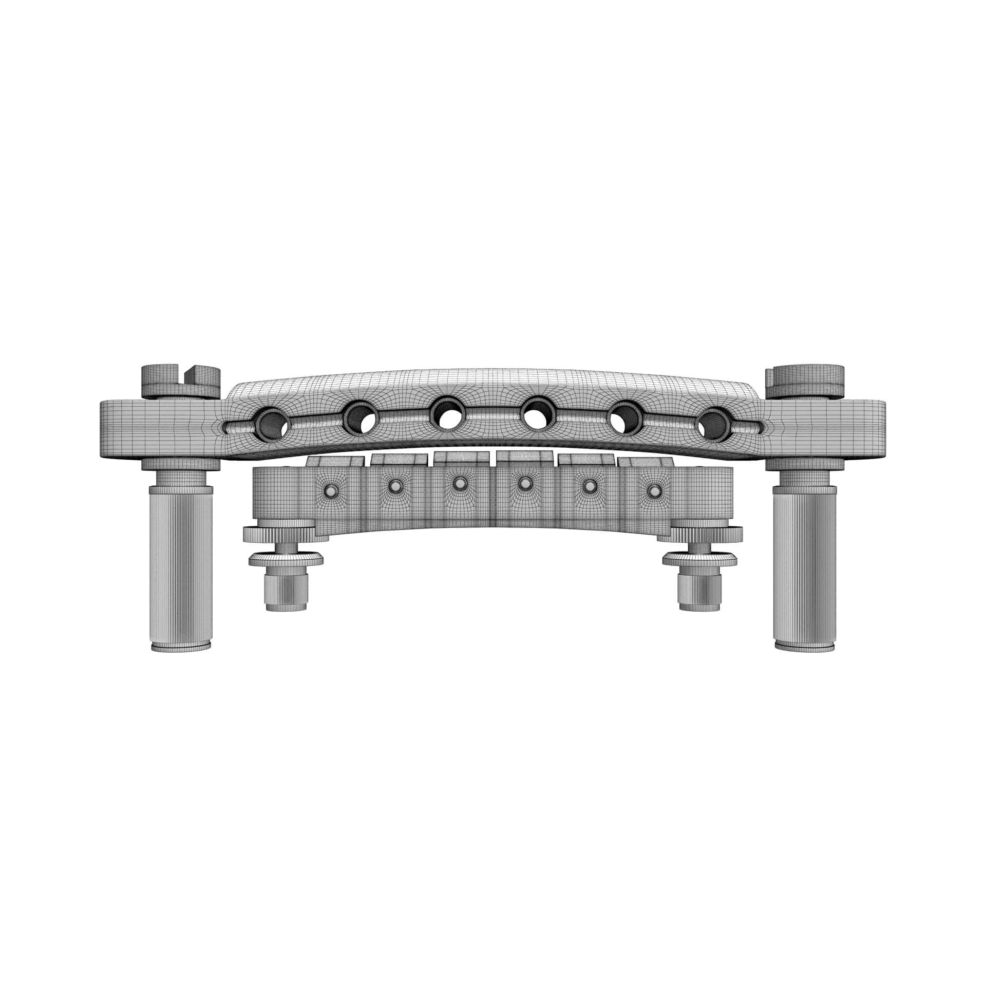 Tune O Matic Guitar Bridge Shaller - 3D Model by RenderBlade