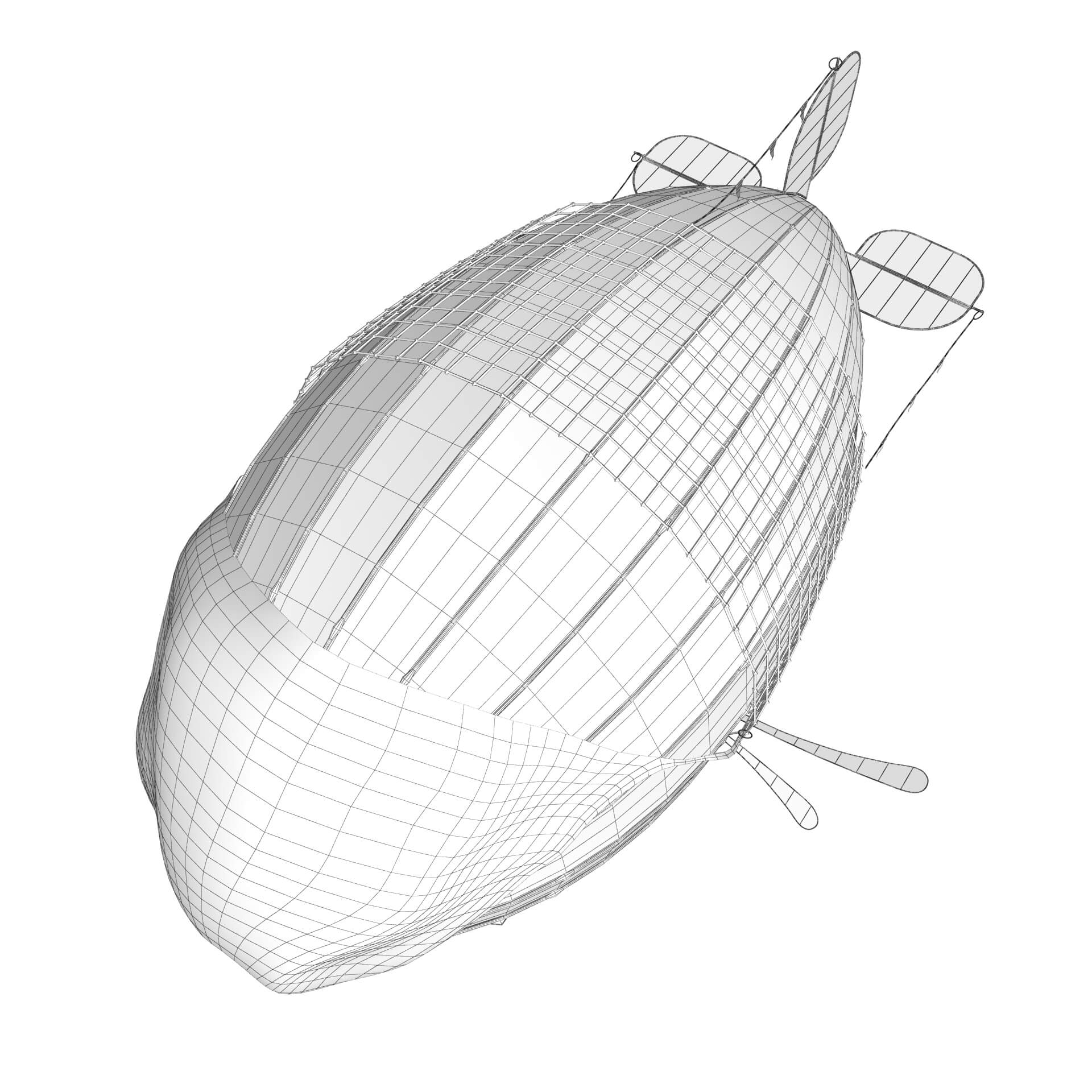 Zeppelin Steampunk - 3D Model by RenderBlade