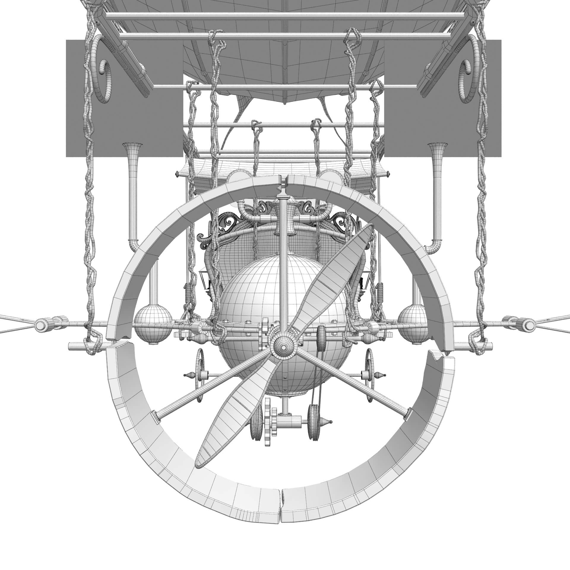 Zeppelin Steampunk - 3D Model by RenderBlade