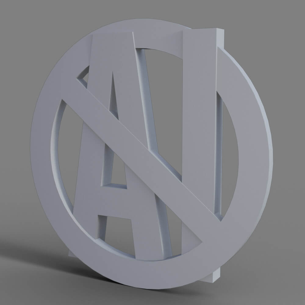 No AI 3D Logo by RenderHub