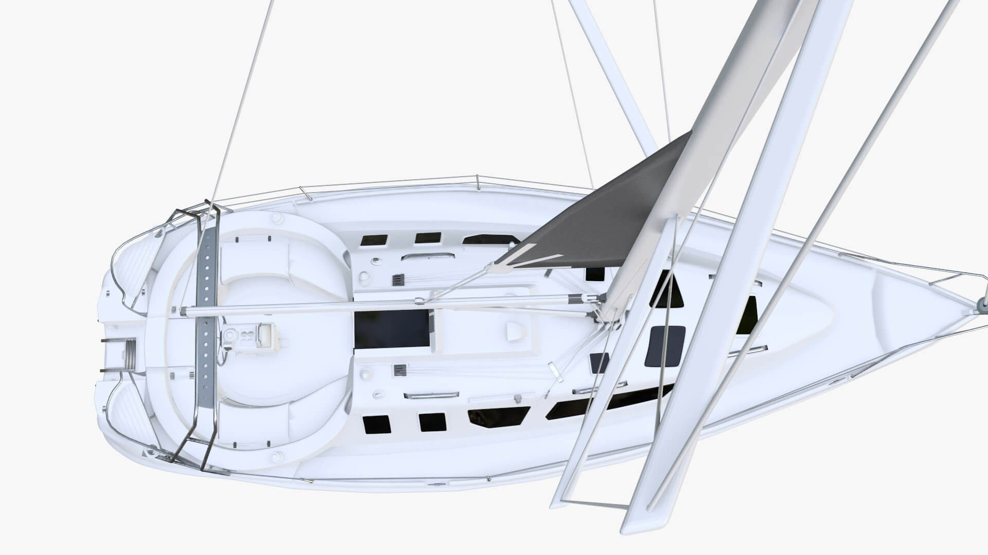 Hunter 320 Yacht - 3D Model by renderhub999