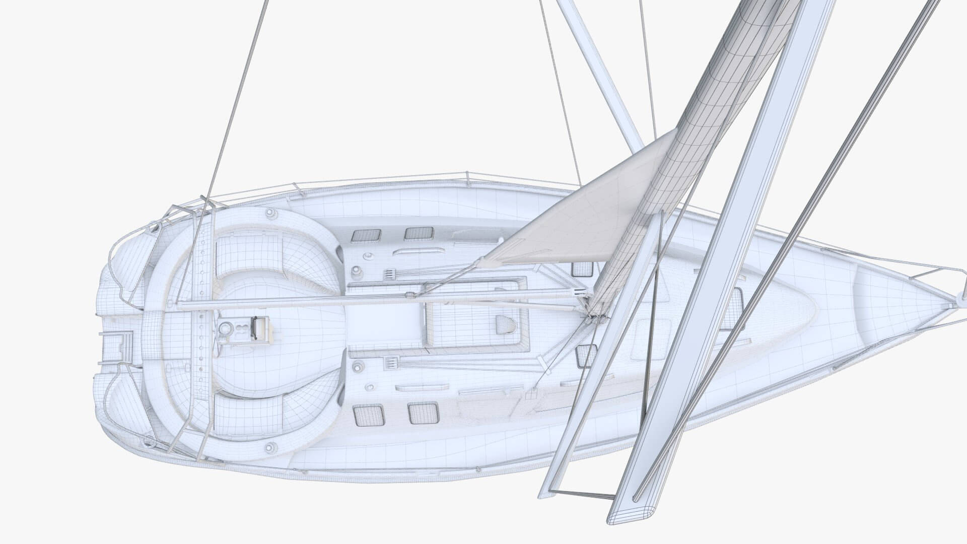 Hunter 320 Yacht - 3D Model by renderhub999