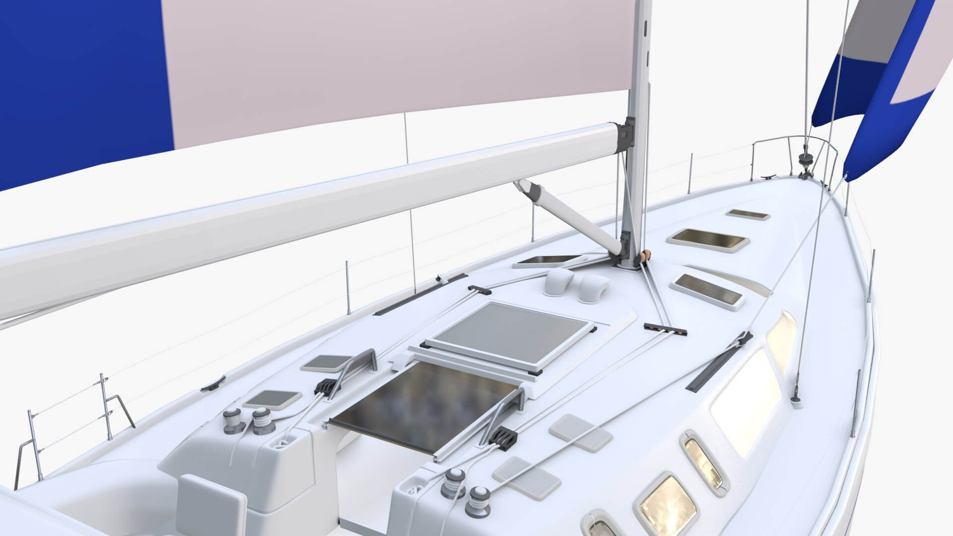 Hunter 410 Yacht - 3D Model by renderhub999