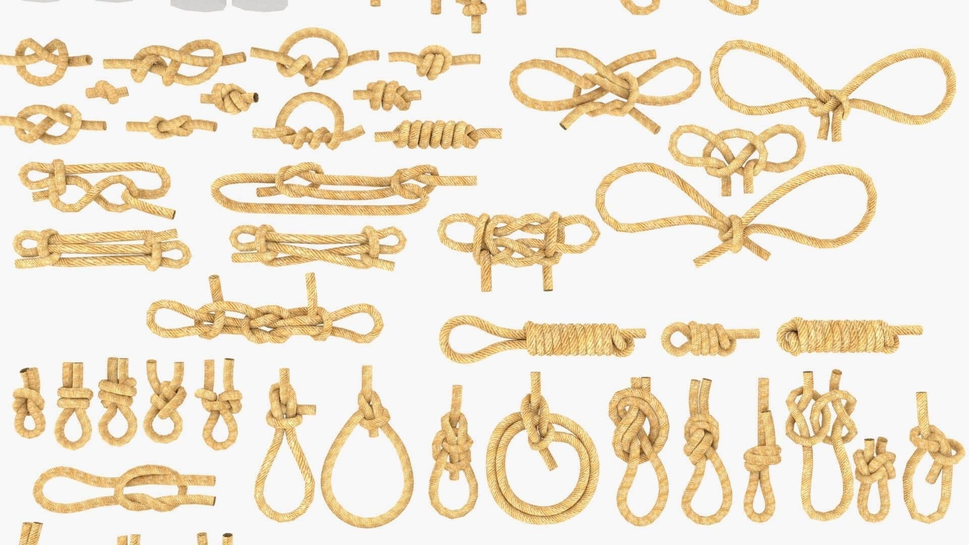 Knot Bundle - 3D Model by renderhub999