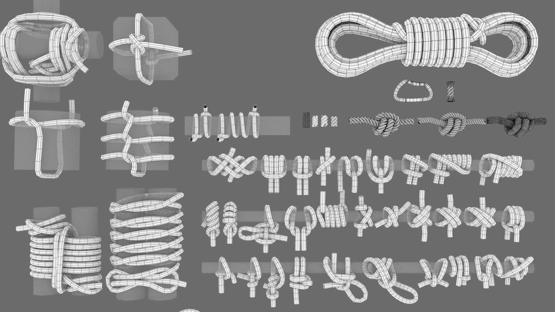 Knot Bundle - 3D Model by renderhub999