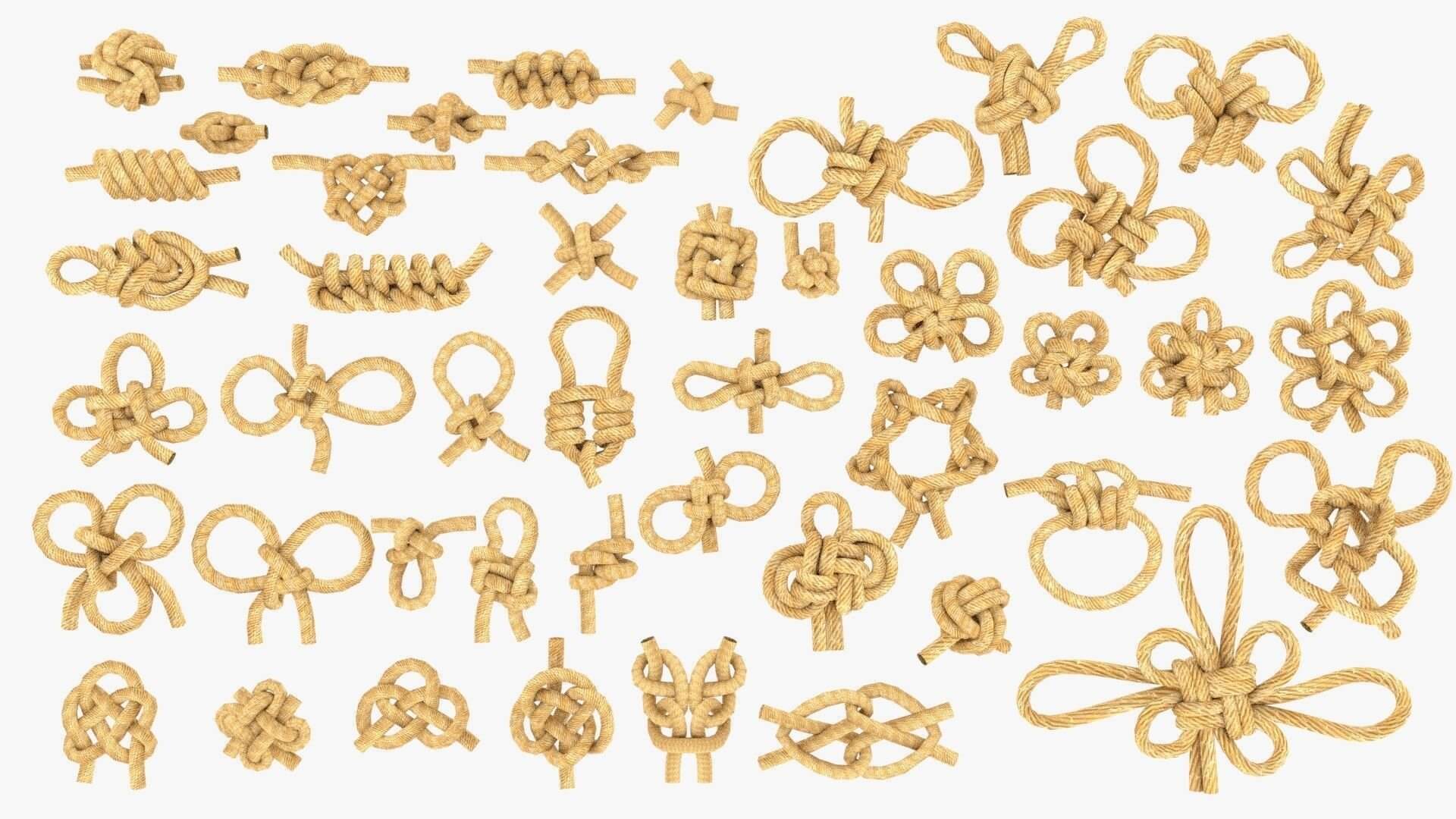 Knot Bundle - 3D Model by renderhub999