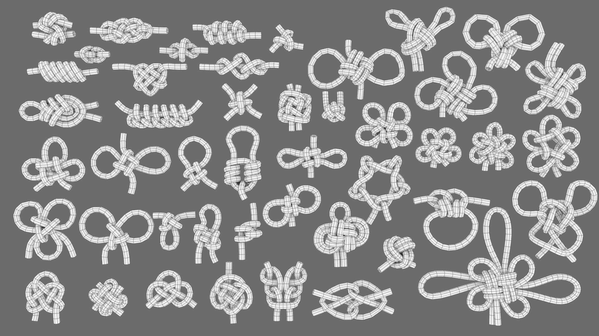 Knot Bundle - 3D Model by renderhub999