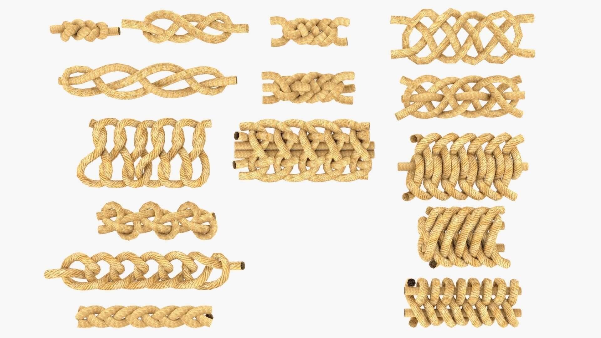 Knot Bundle - 3D Model by renderhub999