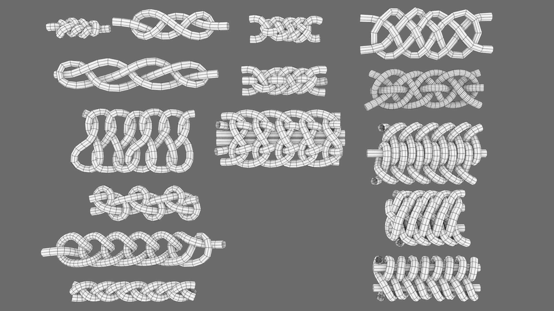 Knot Bundle - 3D Model by renderhub999