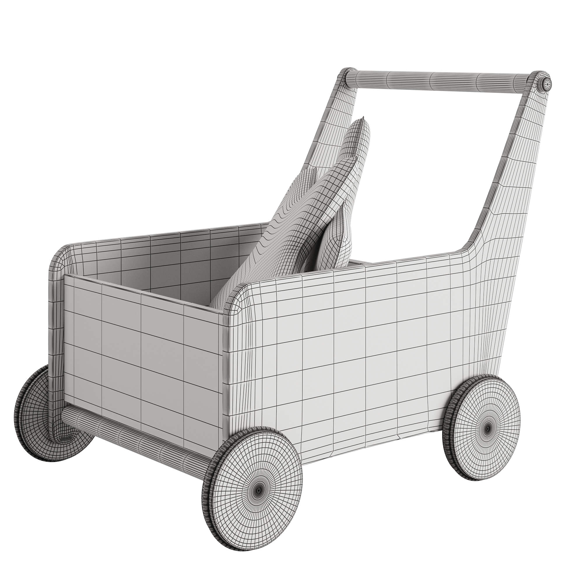 Baby Trolley - 3D Model by Renderluc