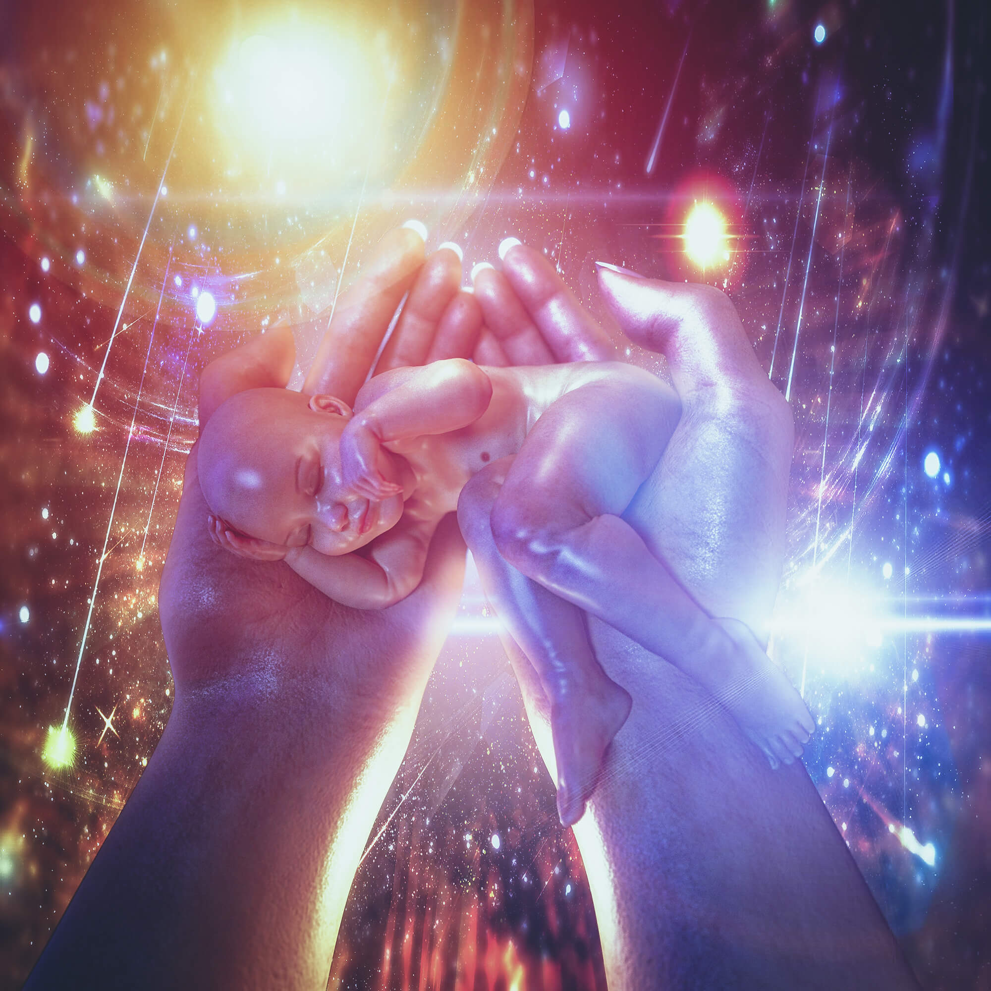 The Birth of Light 3D Render, Digital Art by Renderman1972