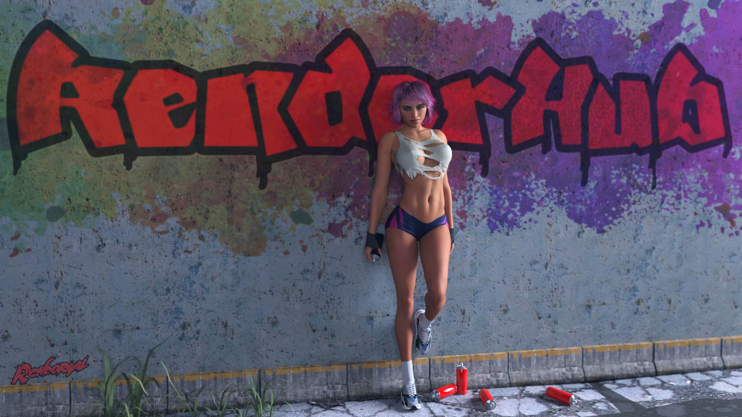 Colorize it 3D Render, Digital Art by rendorgal