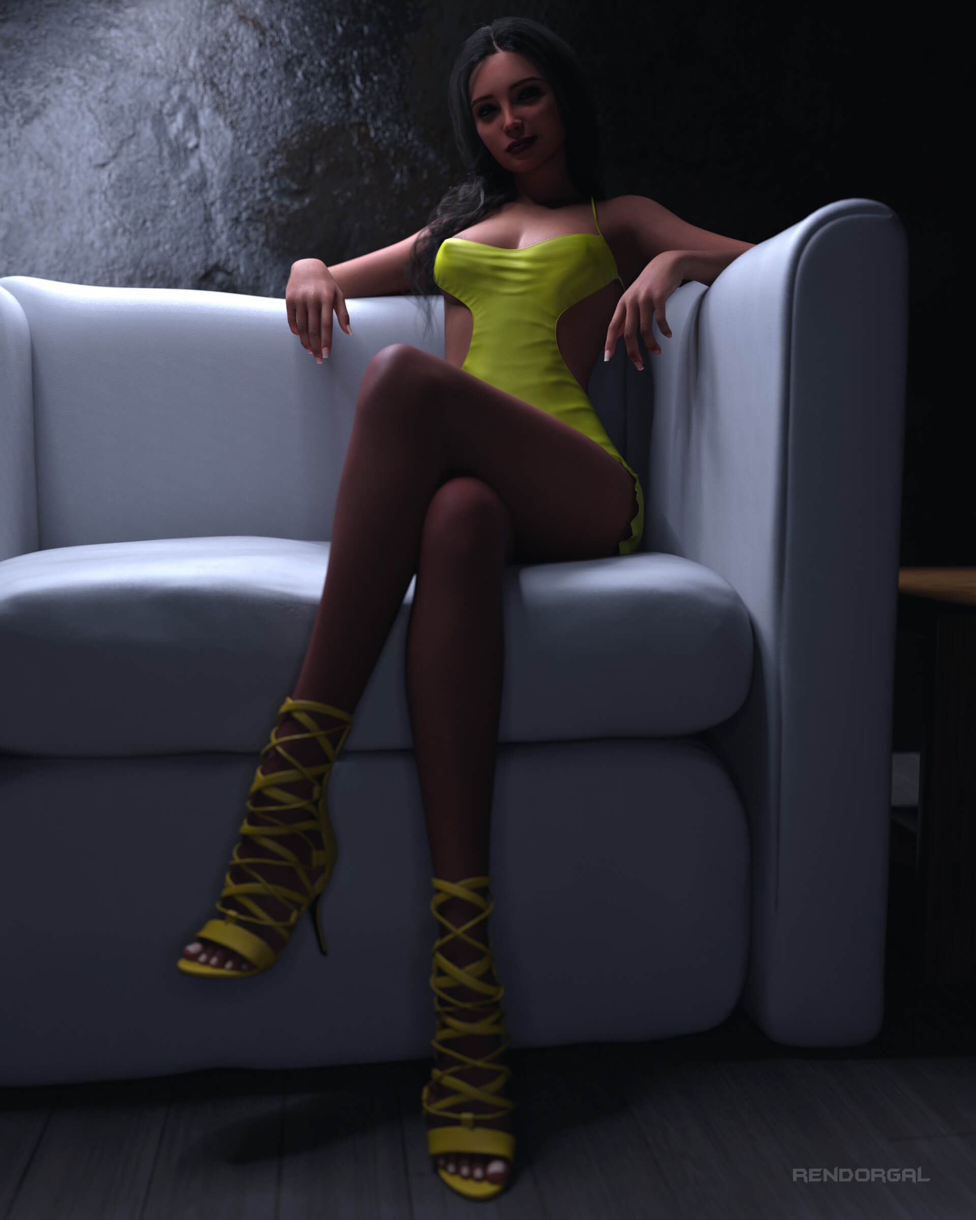 Sit next to me 3D Render, Digital Art by rendorgal