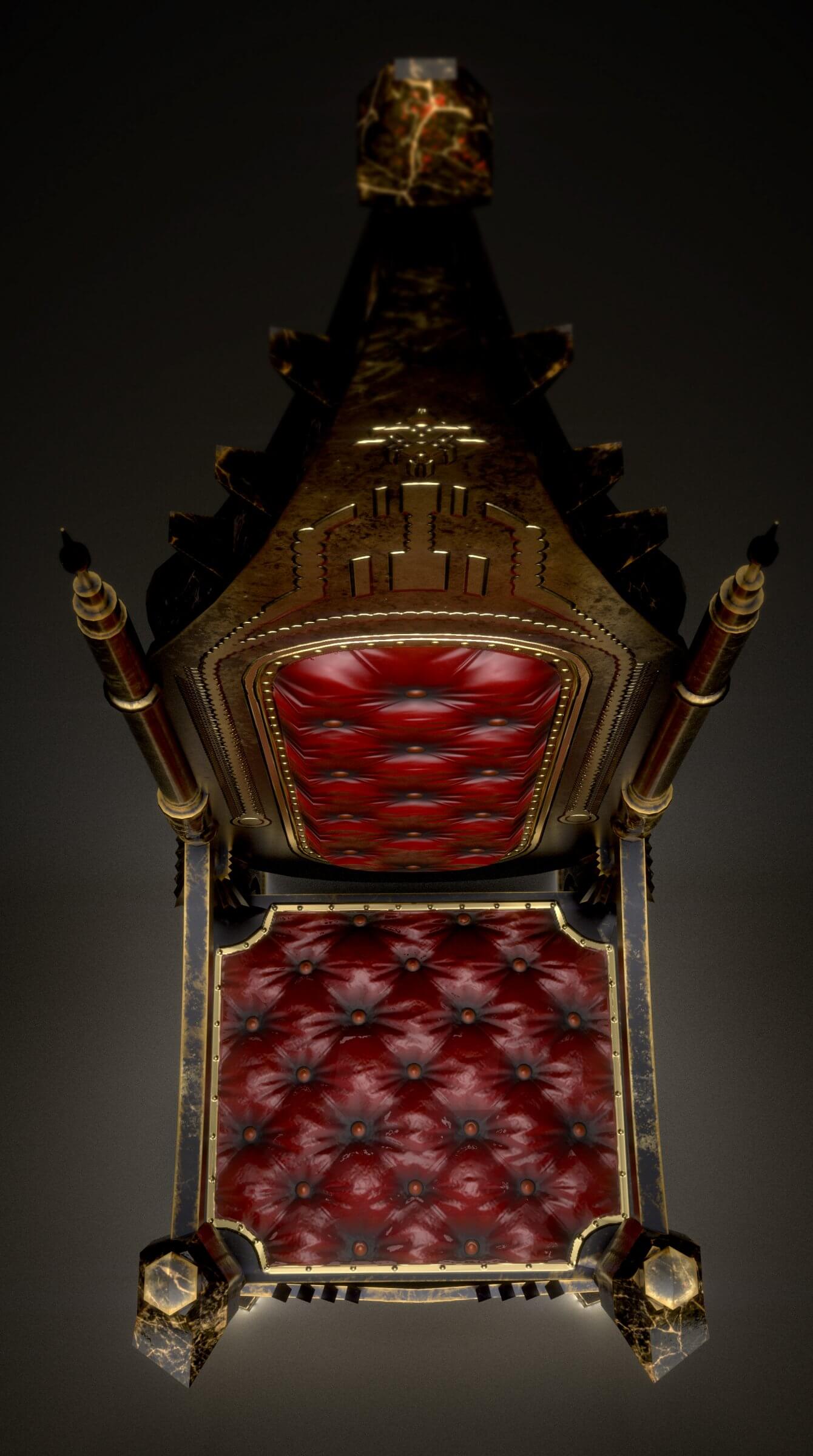 C2 - Medieval Chair 1 3D Model by Rendornu