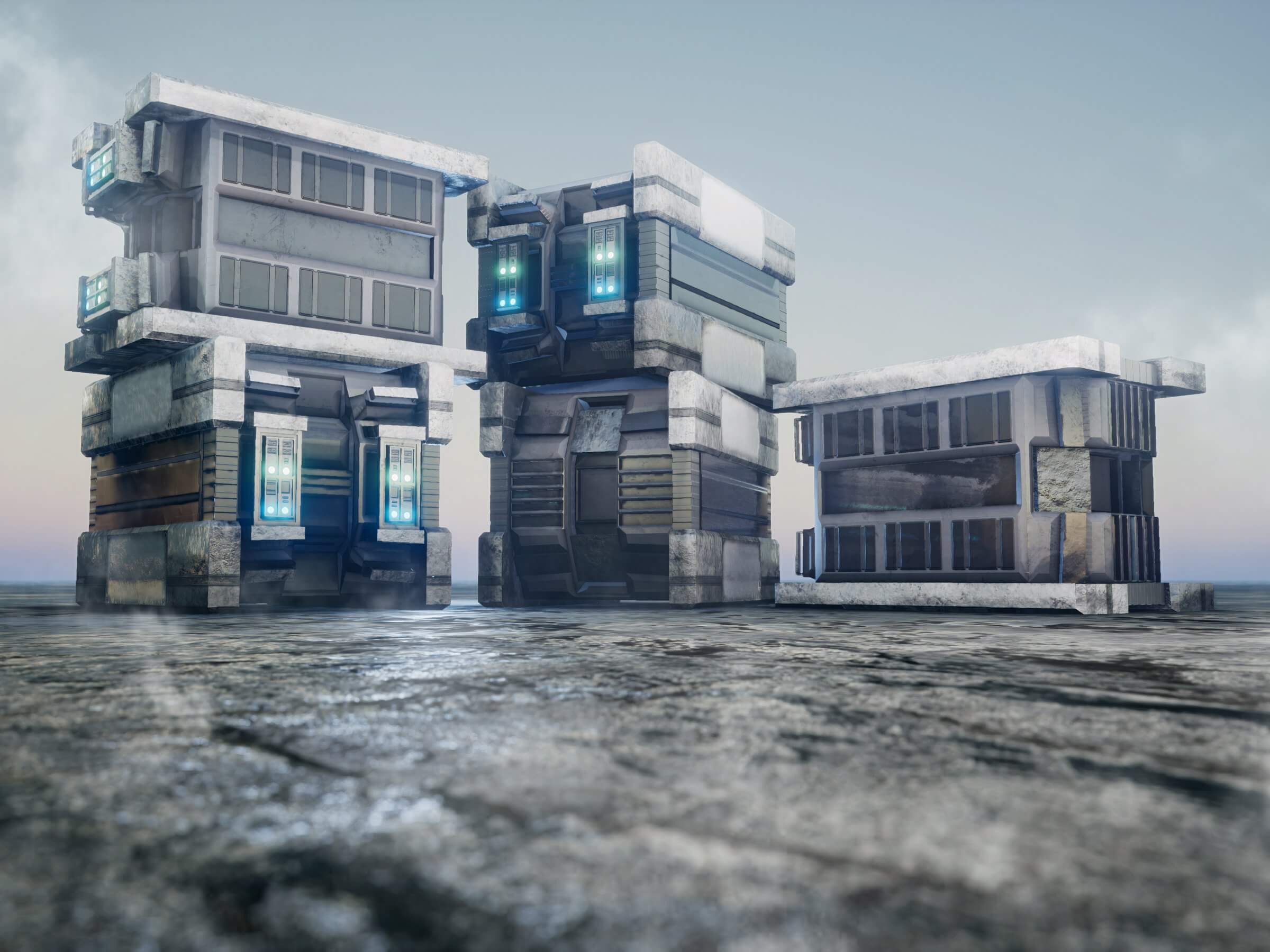 Sci Fi Building Concept Art