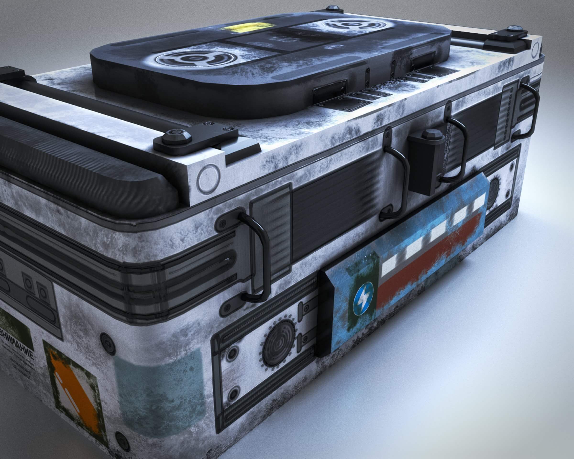 C3 - Sci-Fi Energy Box 1 3D Model by Rendornu