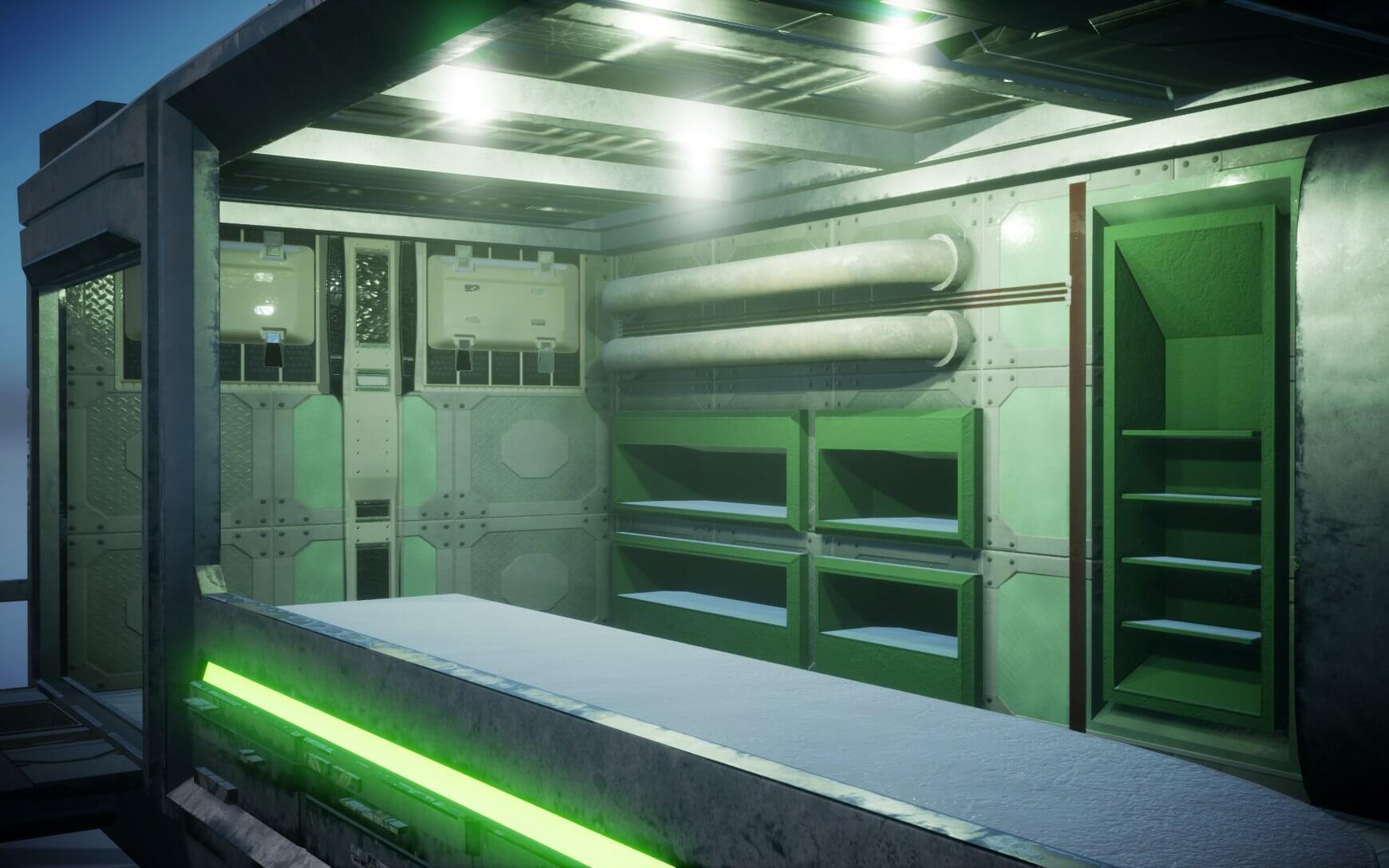 C3 - Sci-Fi Modular Building 1 3D Model by Rendornu