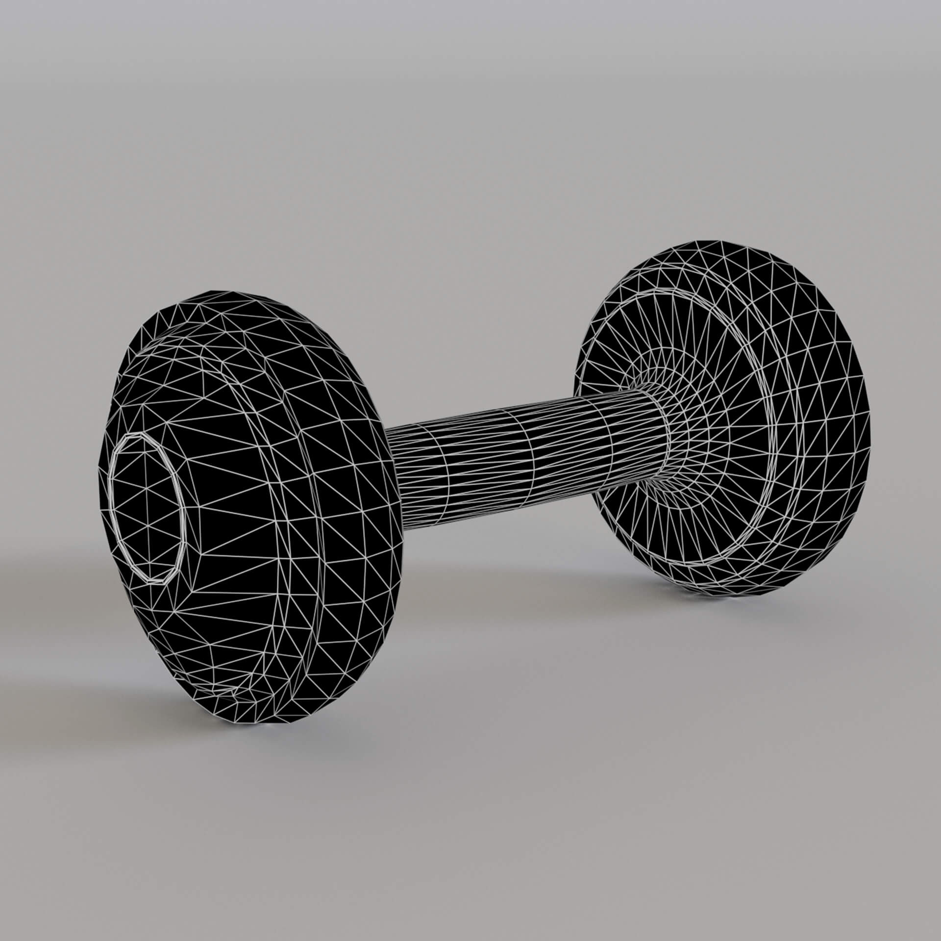 Small Dumbbell - 3D Model by rennightmare