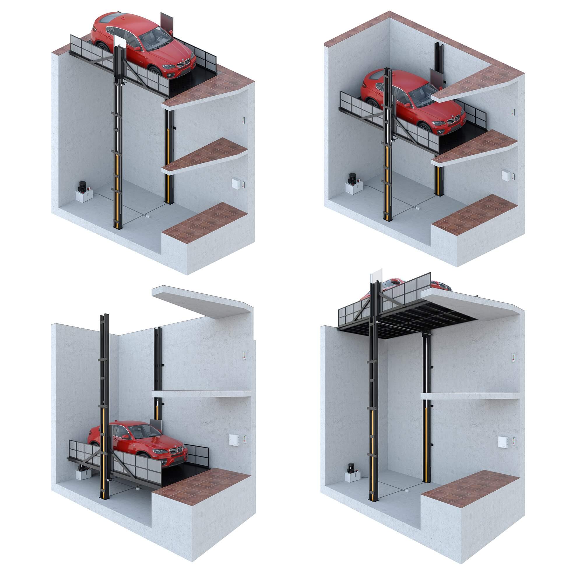Car Lift 2 - 3D Model by RensiCG