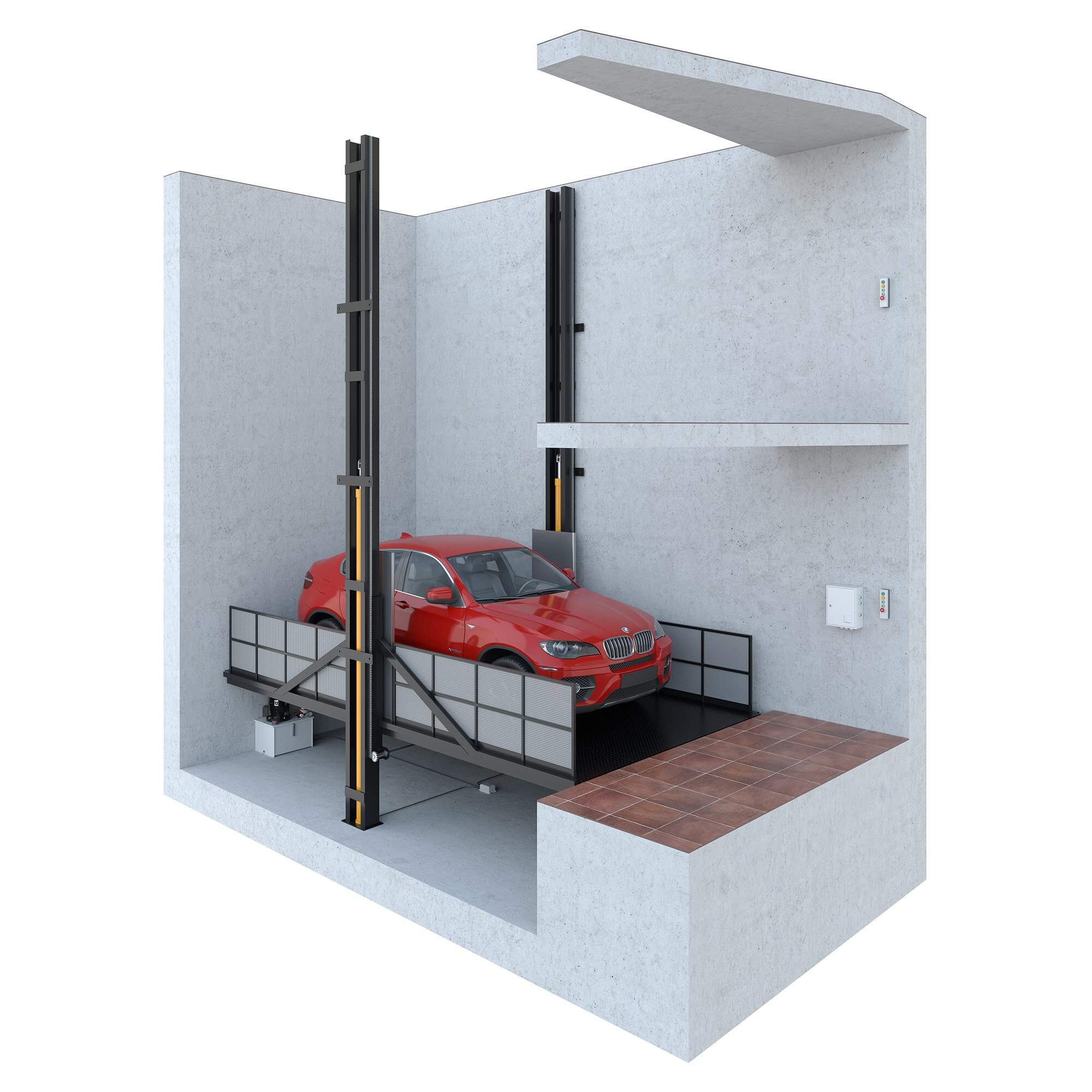 Car Lift 2 - 3D Model by RensiCG