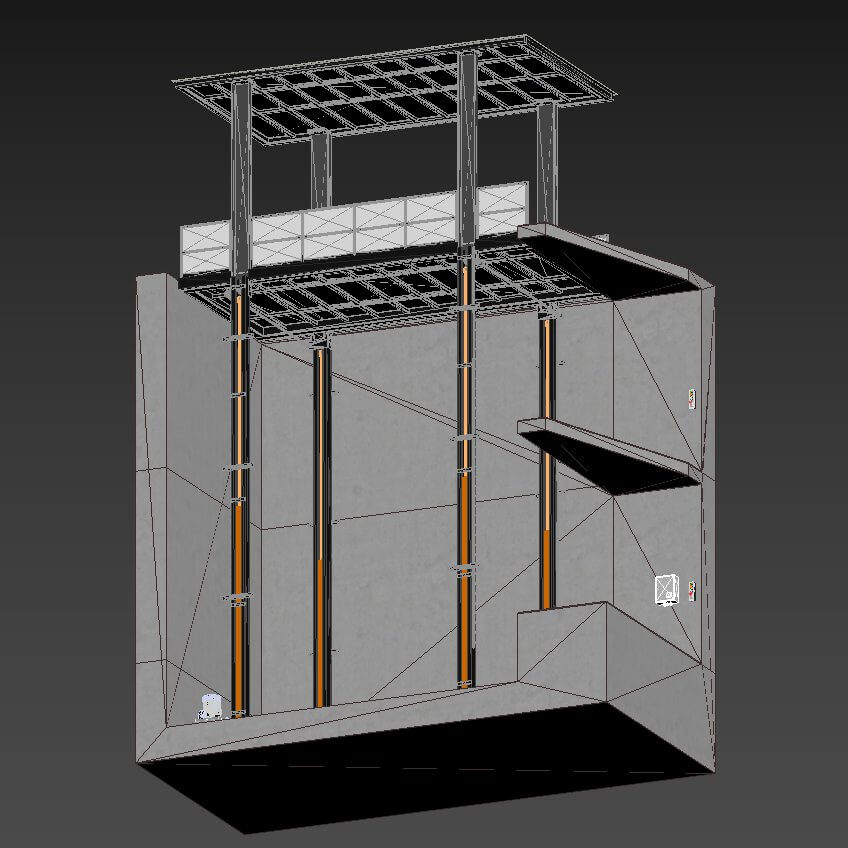Car Lift 3 - 3D Model by RensiCG