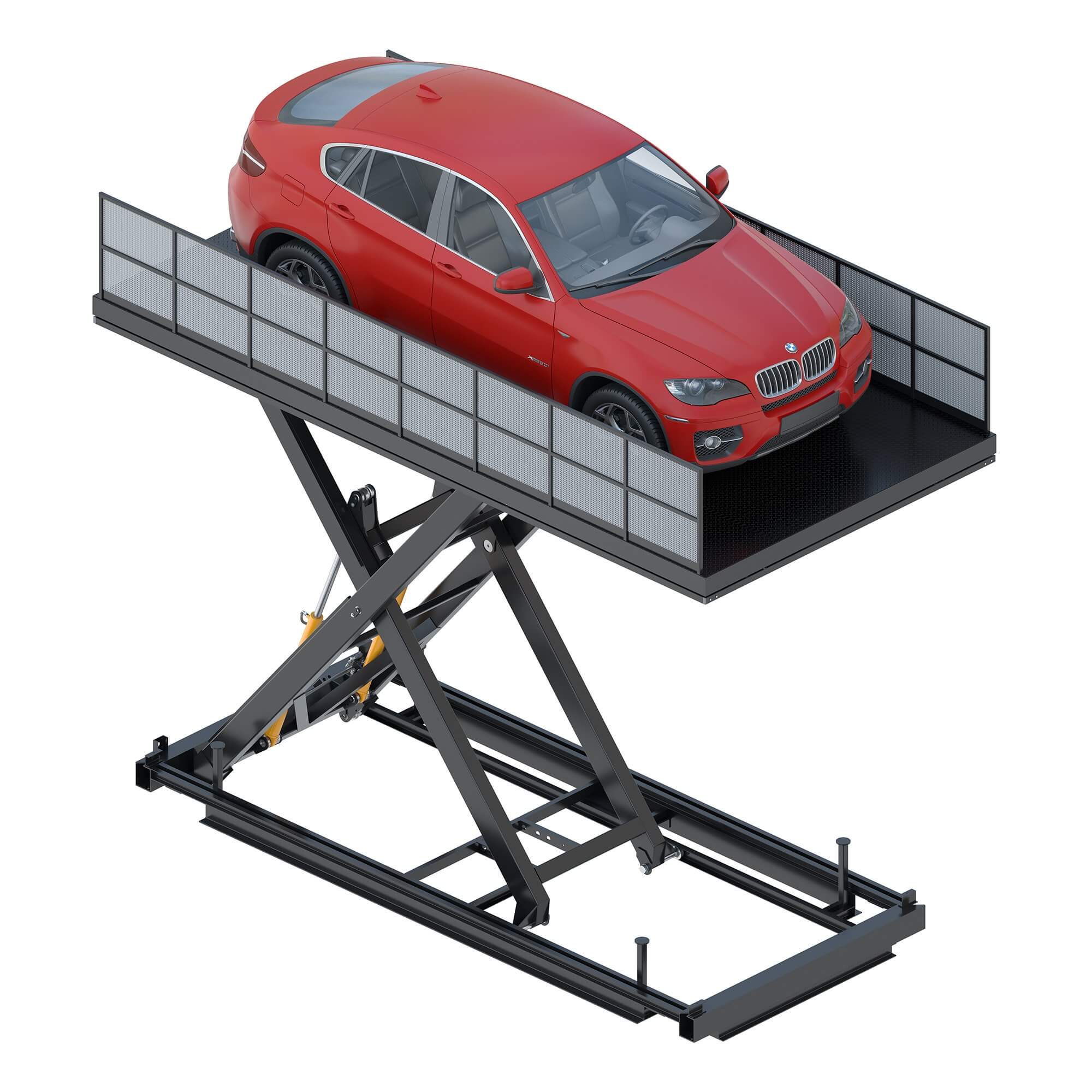 Car Lift 4 - 3D Model by RensiCG
