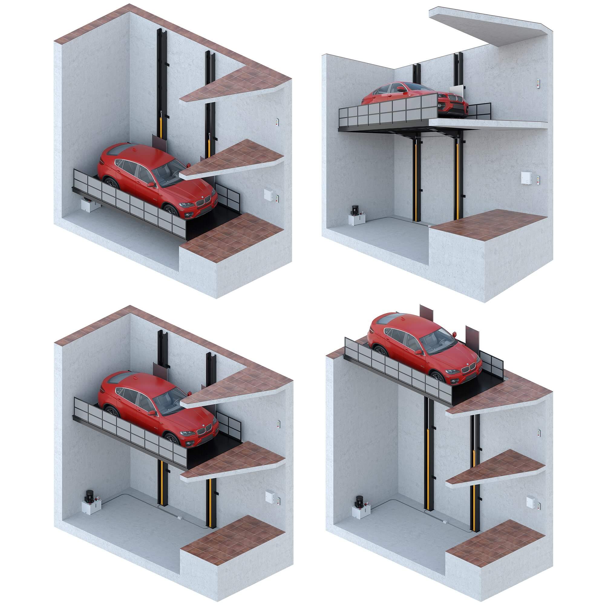 Car Lift 5 - 3D Model by RensiCG