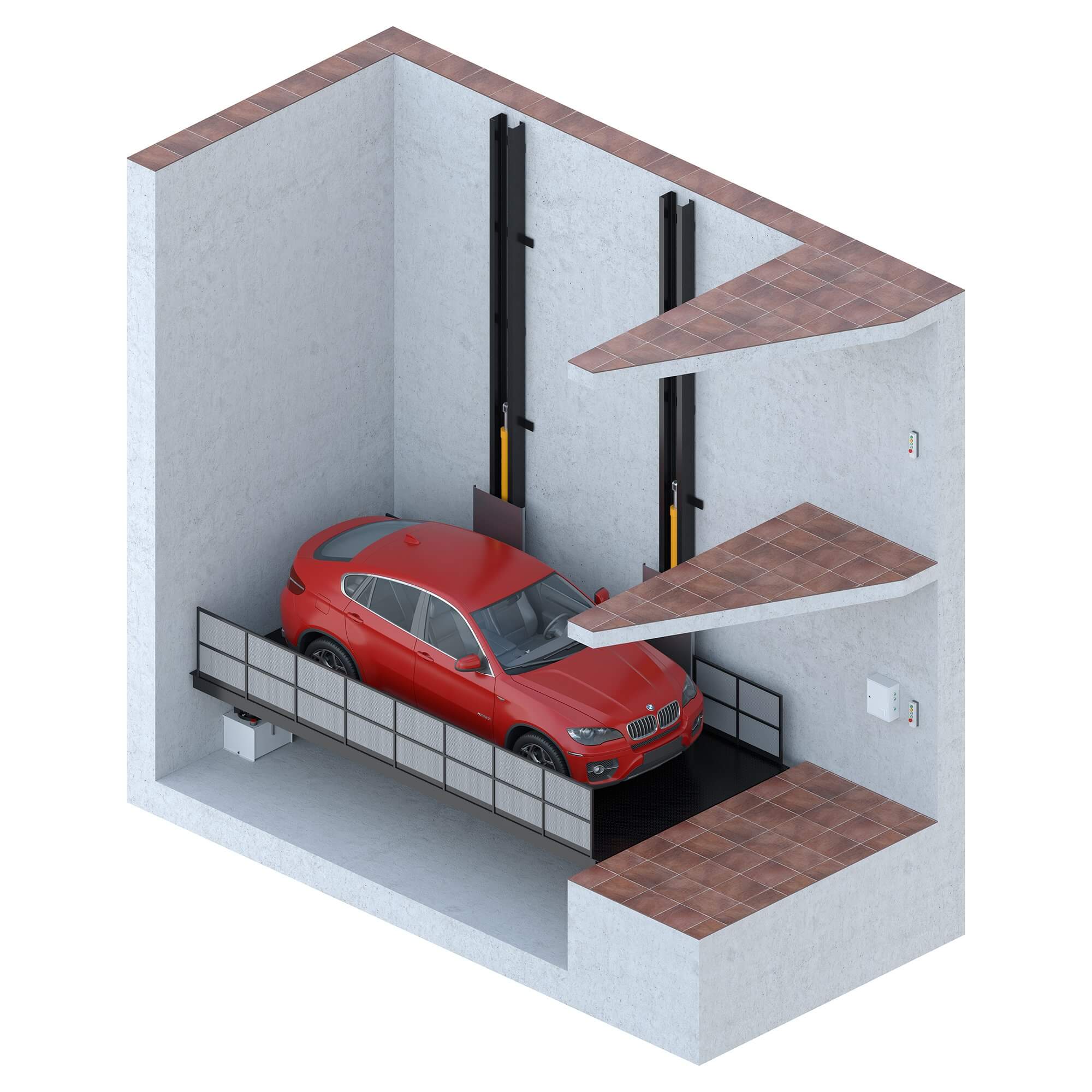 Car Lift 5 - 3D Model by RensiCG