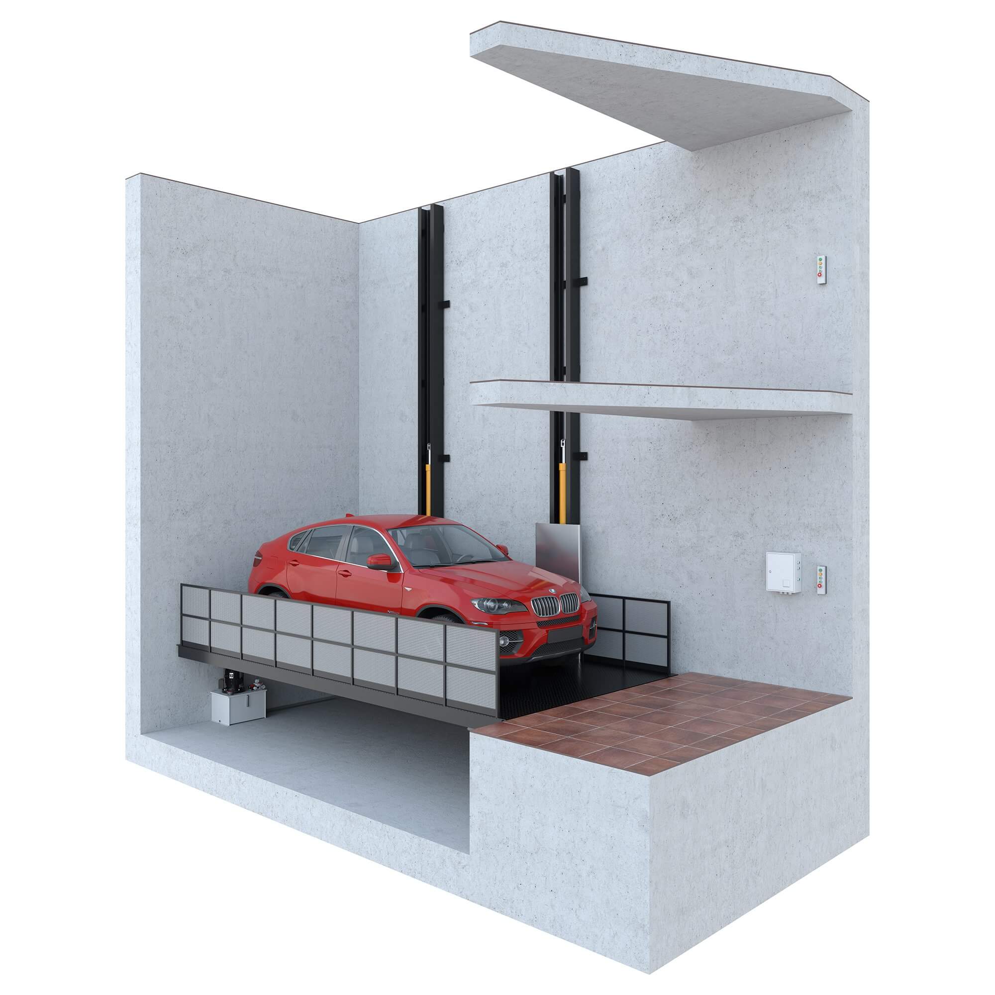 Car Lift 5 - 3D Model by RensiCG