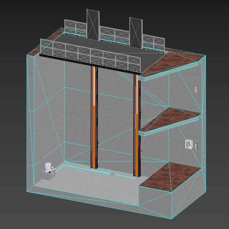 Car Lift 5 - 3D Model by RensiCG