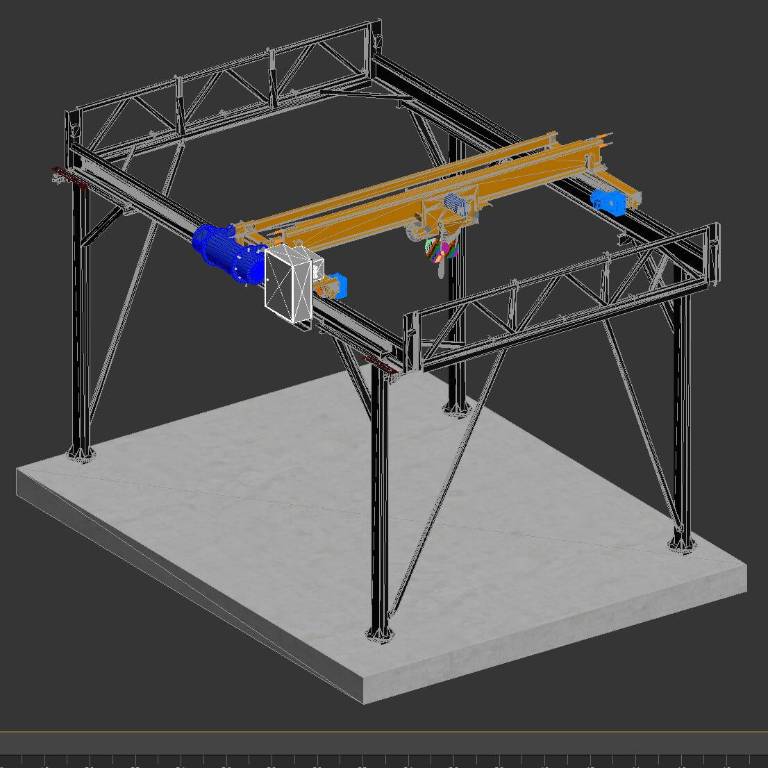 NPP Korad-3000 Crane 3D Model by RensiCG