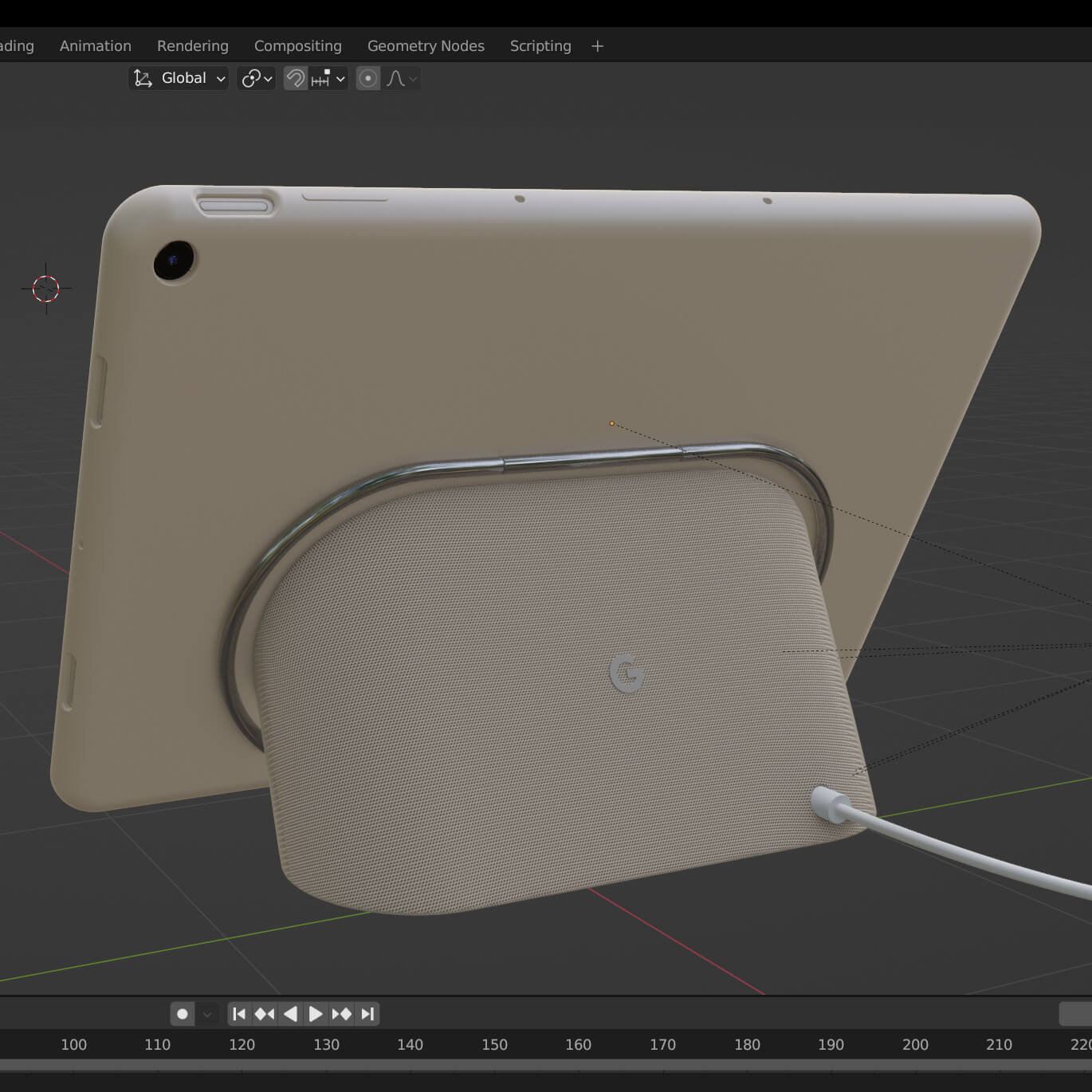 Google Pixel Tablet 2023 - 3D Model by RensiCG