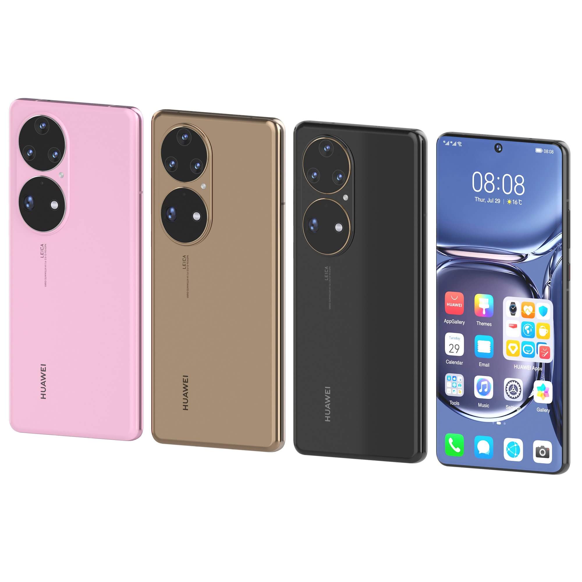 Huawei P50 Pro - 3D Model by RensiCG
