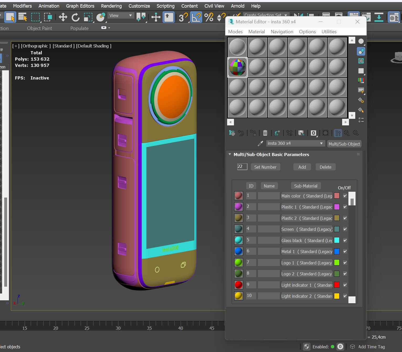 Insta 360 X4 - 3D Model by RensiCG