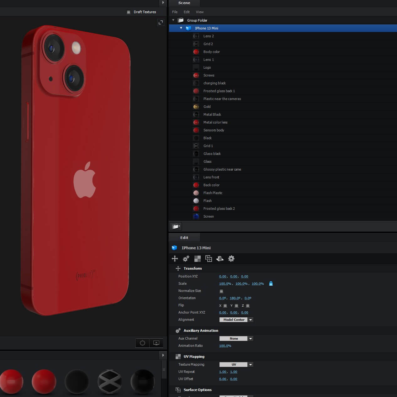 IPhone 13 Mini - 3D Model by RensiCG