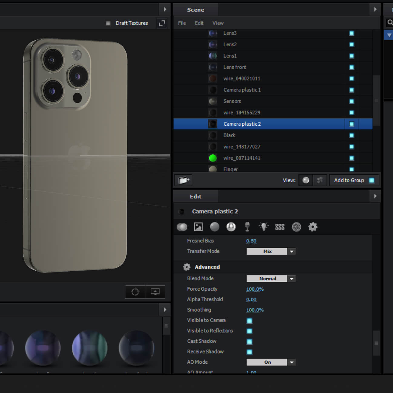 iPhone 15 Pro - 3D Model by RensiCG